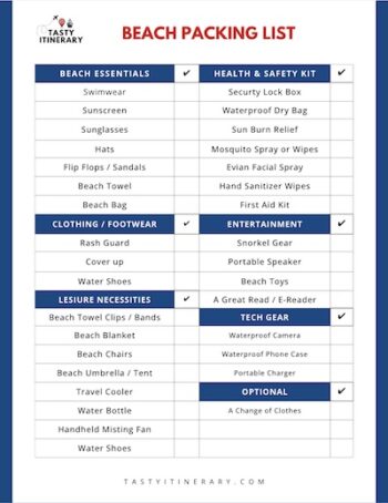 Beach Packing List: 33+ Beach Items to Prepare for Fun in The Sun ...